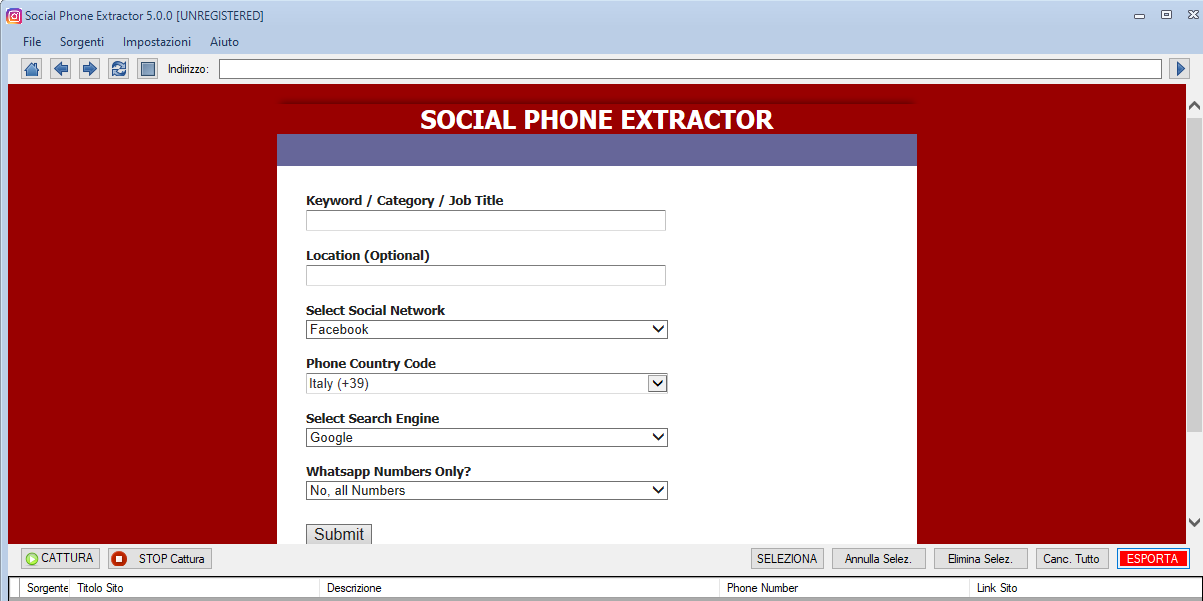 Social Phone Extractor: Extract Phone from Web