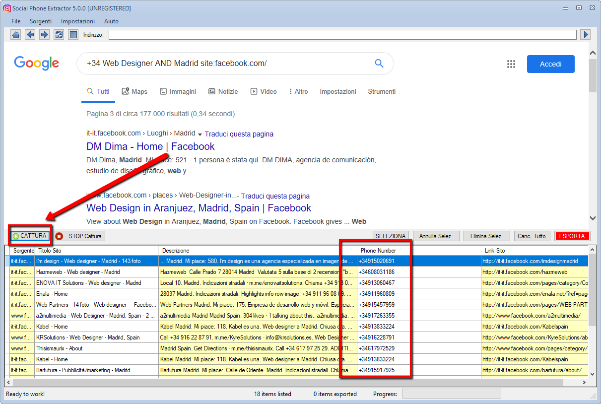 Social Phone Extractor: Extract Phone from Web